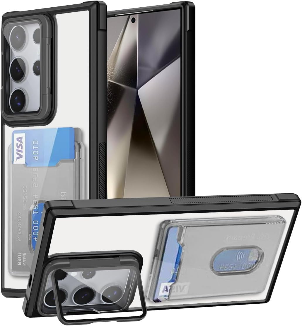 Case for Galaxy A05,Military Grade Drop Wallet Case with Lens Kickstand ...
