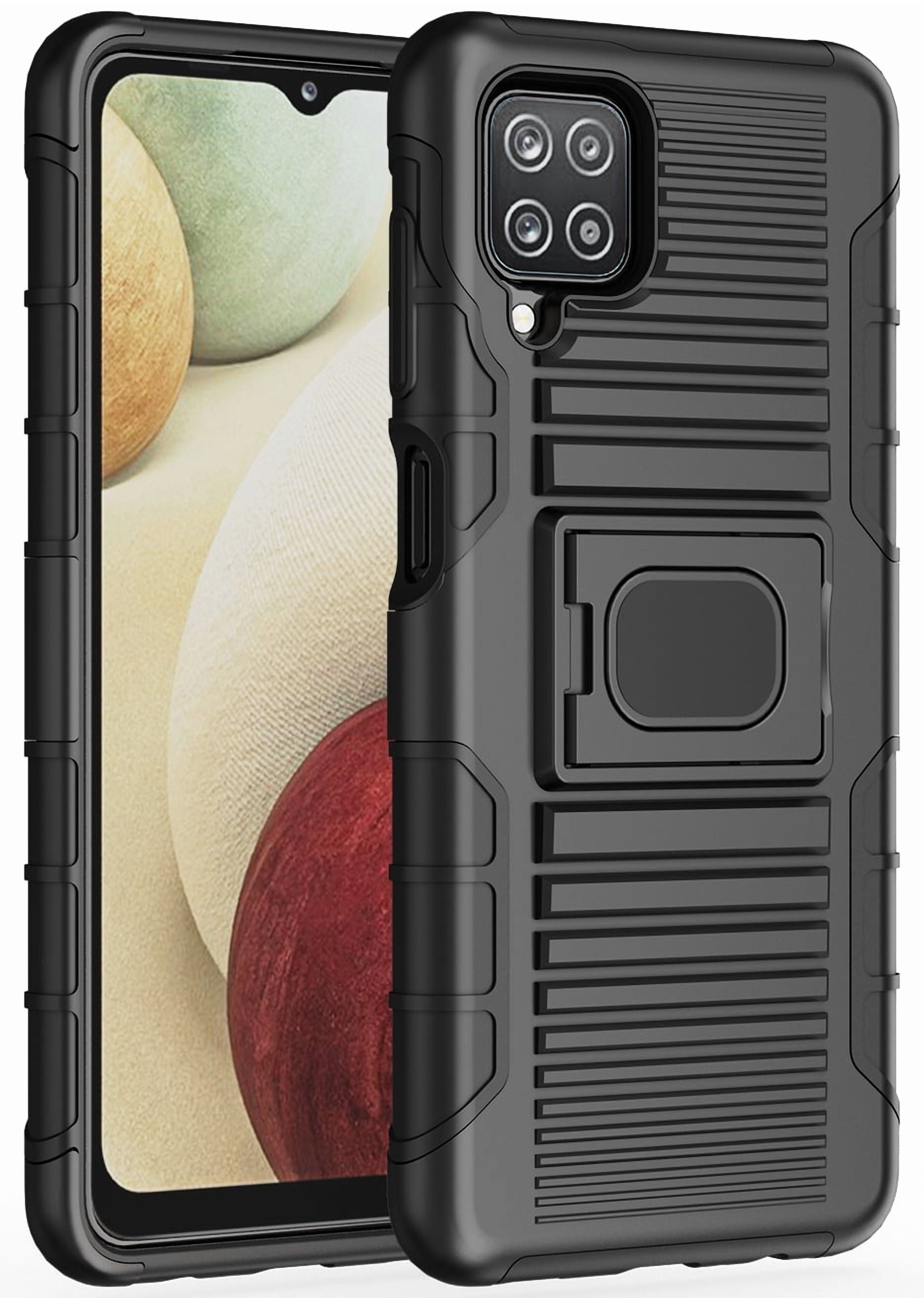 Case for Galaxy A12 5G Phone, Nakedcellphone Rugged Ring Grip Cover ...