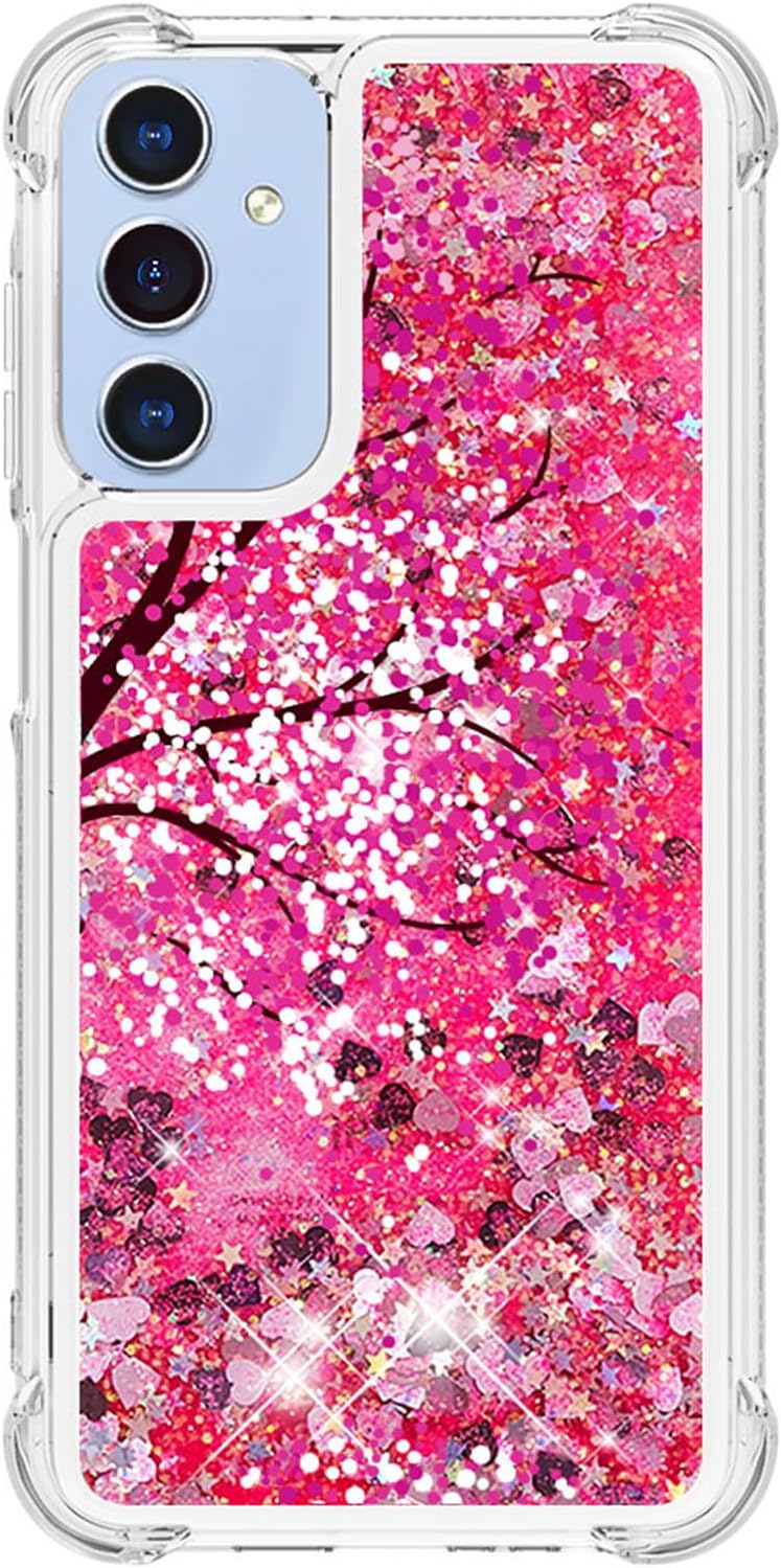 Case for Galaxy A15 5G Case Clear Liquid Glitter TPU Bumper Cover ...