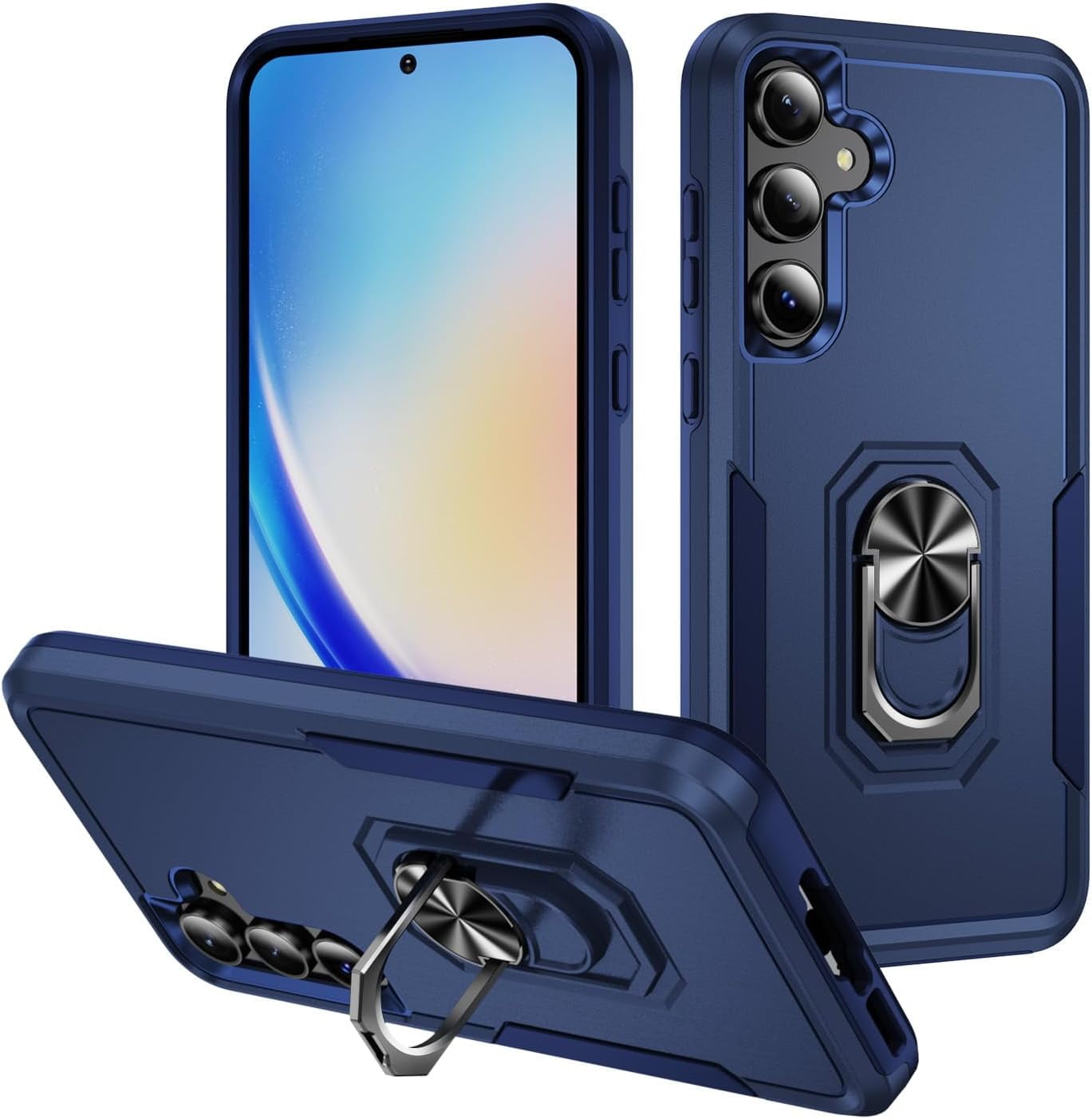 Case for Galaxy A16 5G,Heavy Duty Shockproof Full Protective [Dual Layer] [Hard PC],Built in ...