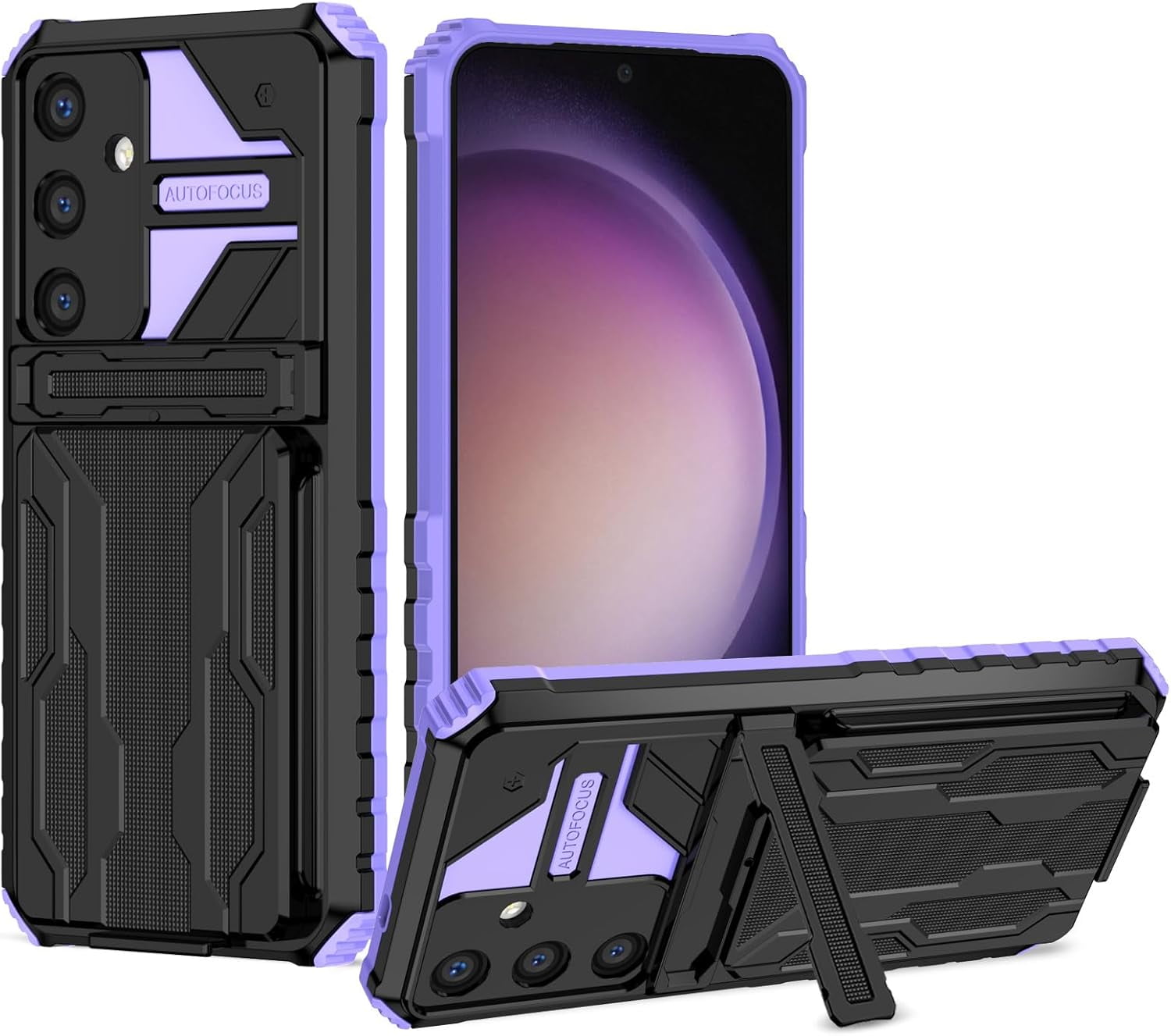 Case for Galaxy A16 5G,Military Grade [Built-in Kickstand] with Card Holder Dual-Layer Design ...