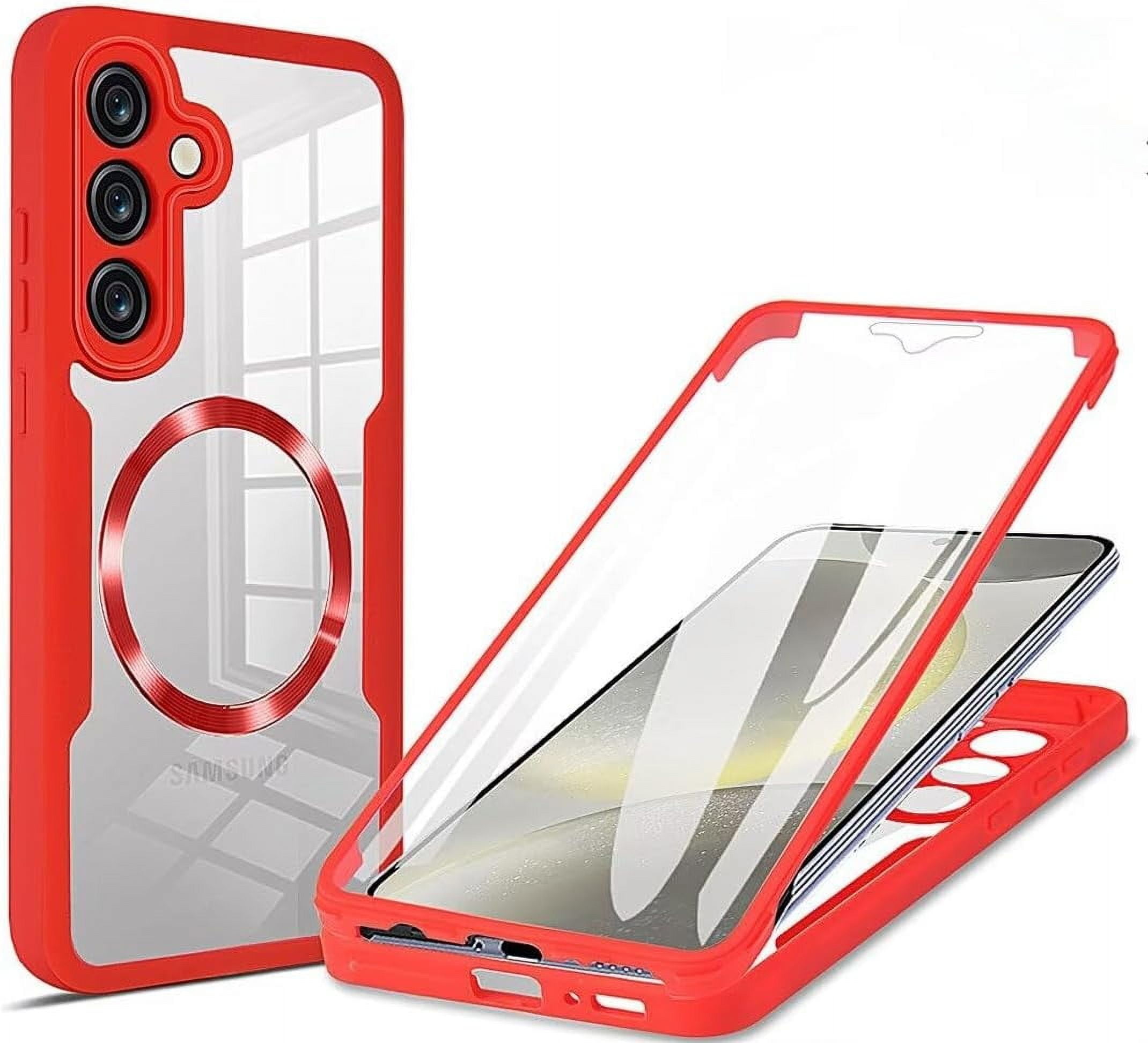 Case for Galaxy A26 5G,Full-Body Rugged Stylish Protective Clear Colorful Back Hybrid 3-in-1 ...