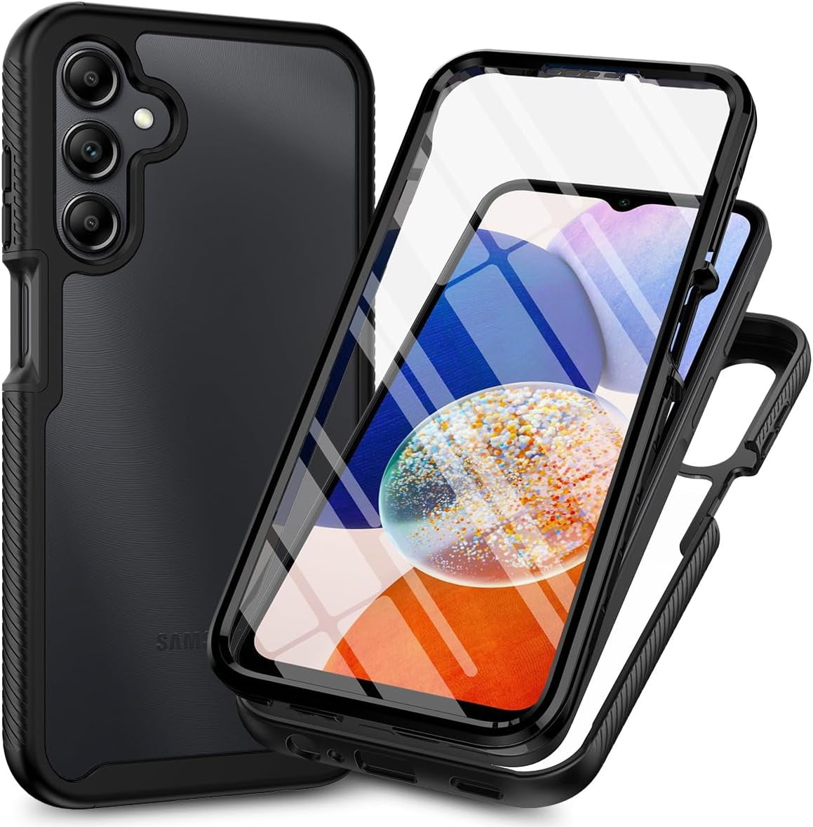 Case for Galaxy A36 5G,Slim Full-Body Rugged Stylish Protective Clear ...