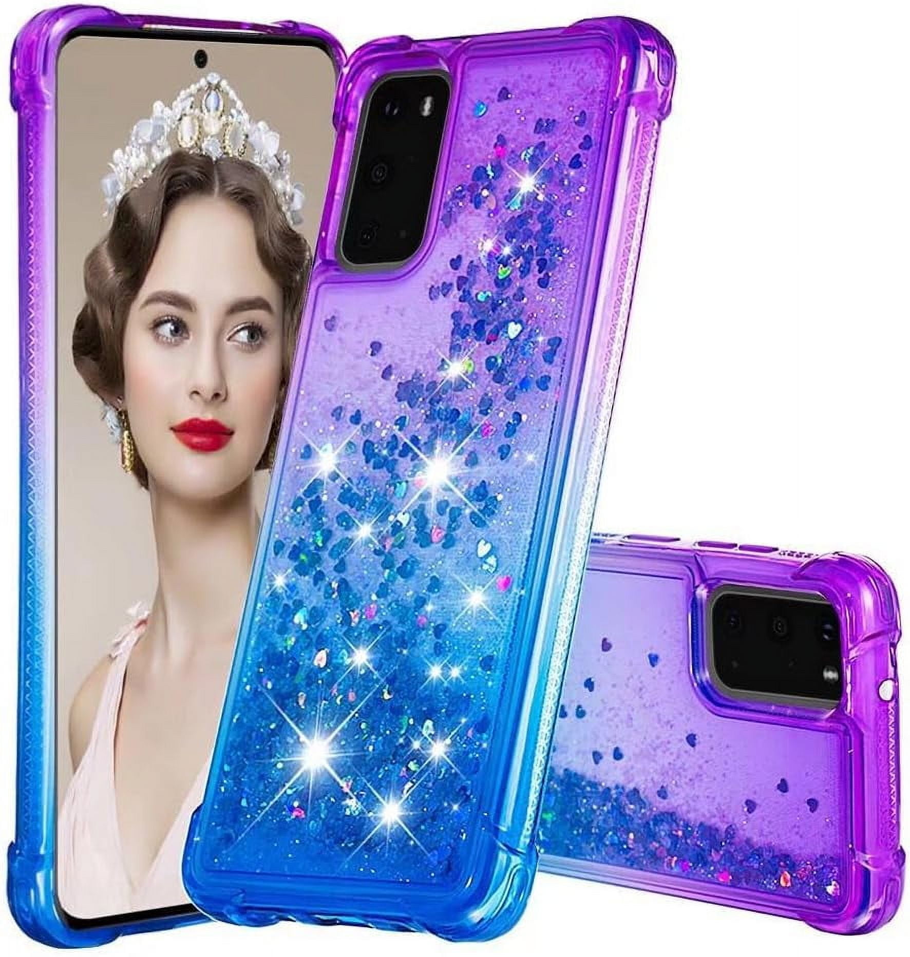 Case for Galaxy A56 5G,Flowing Bling Liquid Gradient Sparkle Moving Glitter Quicksand Waterfall ...