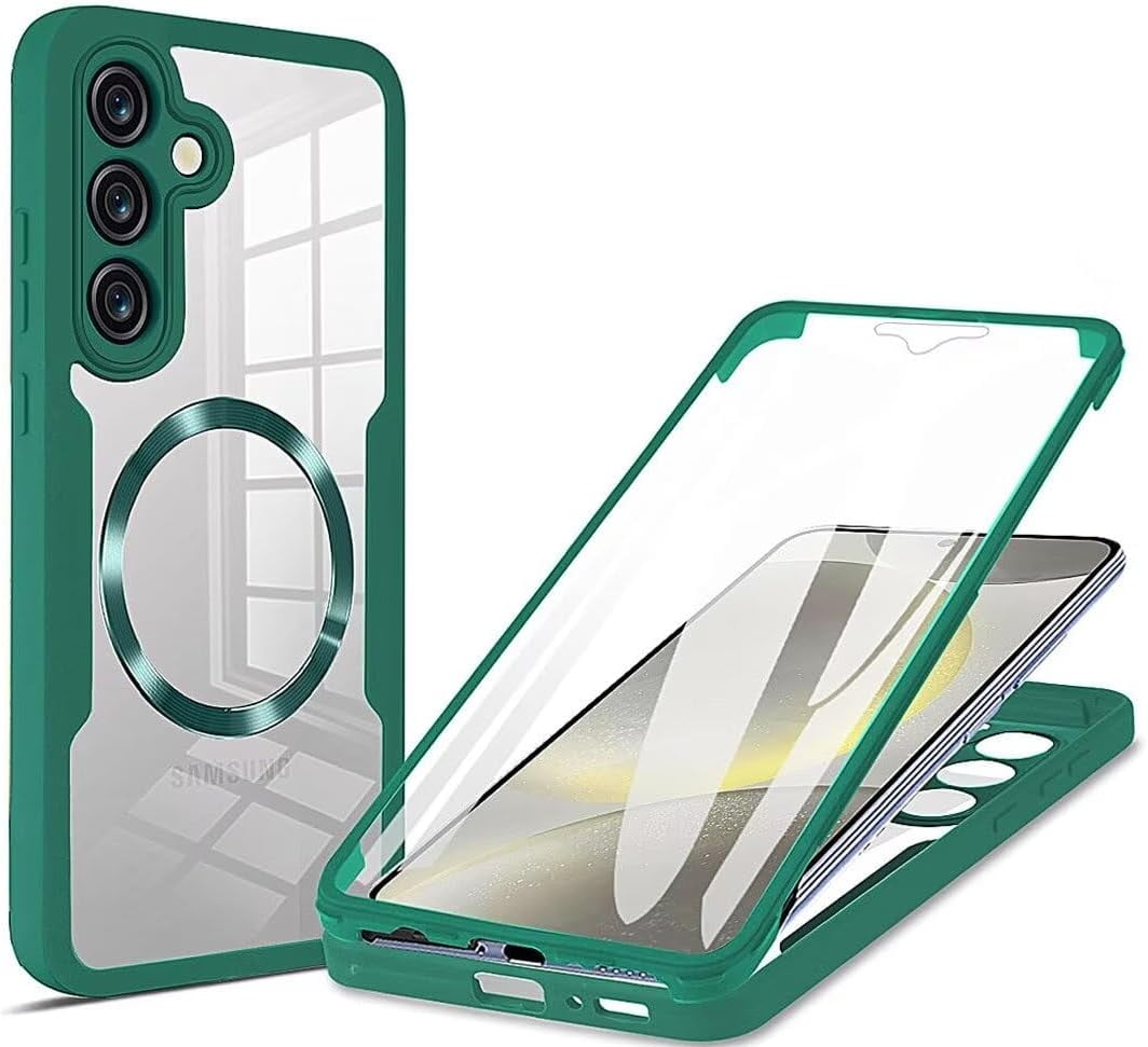 Case for Galaxy A56 5G,Full-Body Rugged Stylish Protective Clear Colorful Back Hybrid 3-in-1 ...
