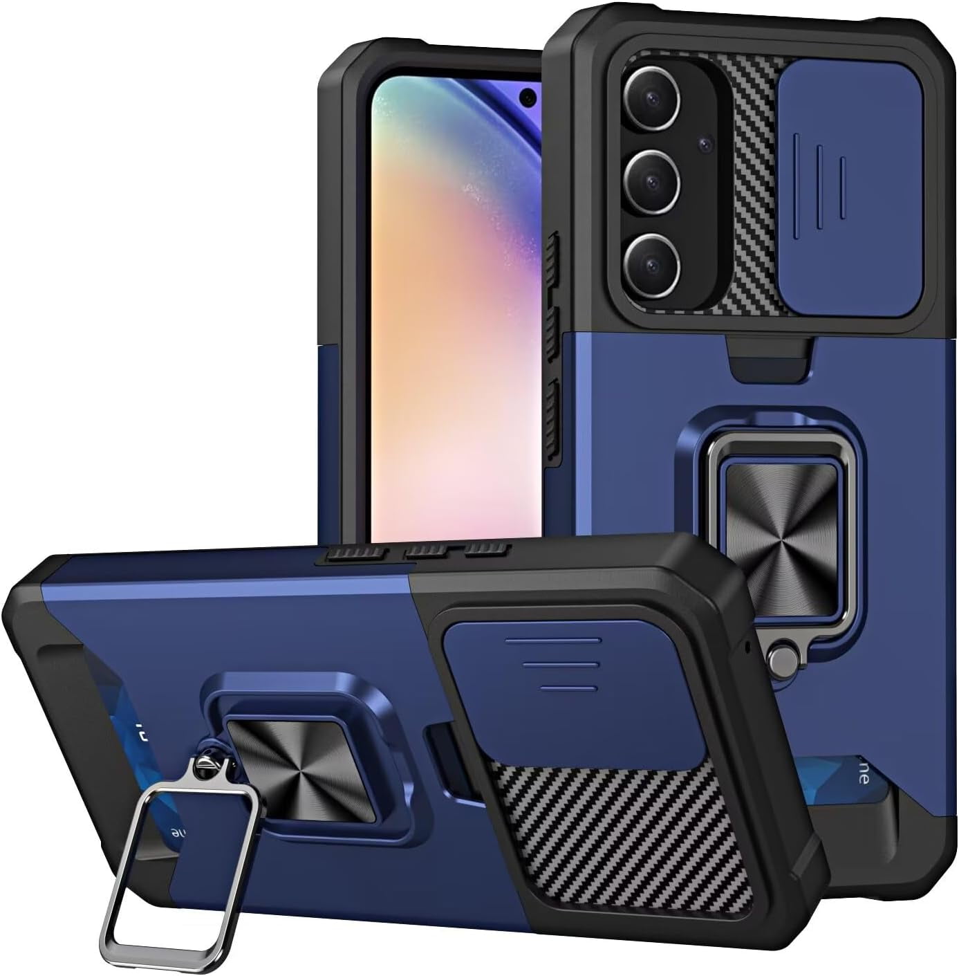 Case for Galaxy A56 5G,Military Grade TPU+PC [Built-in Magnetic ...