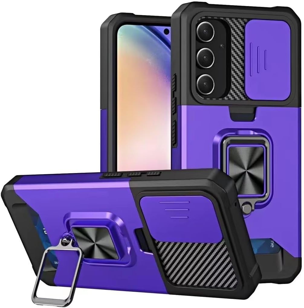 Case for Galaxy A56 5G,Military Grade TPU+PC [Built-in Magnetic ...