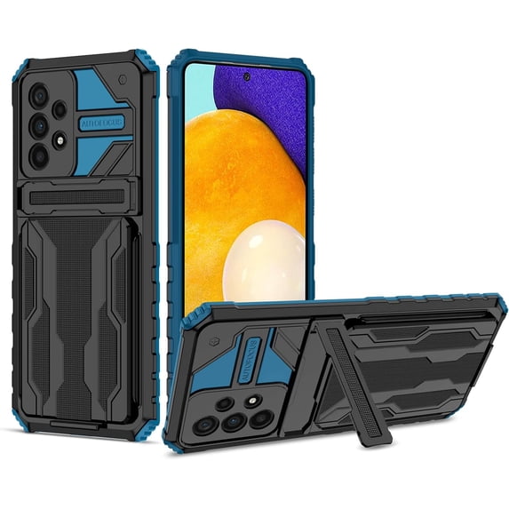Case for Galaxy A73 5G,Military Grade [Built-in Kickstand] with Card ...