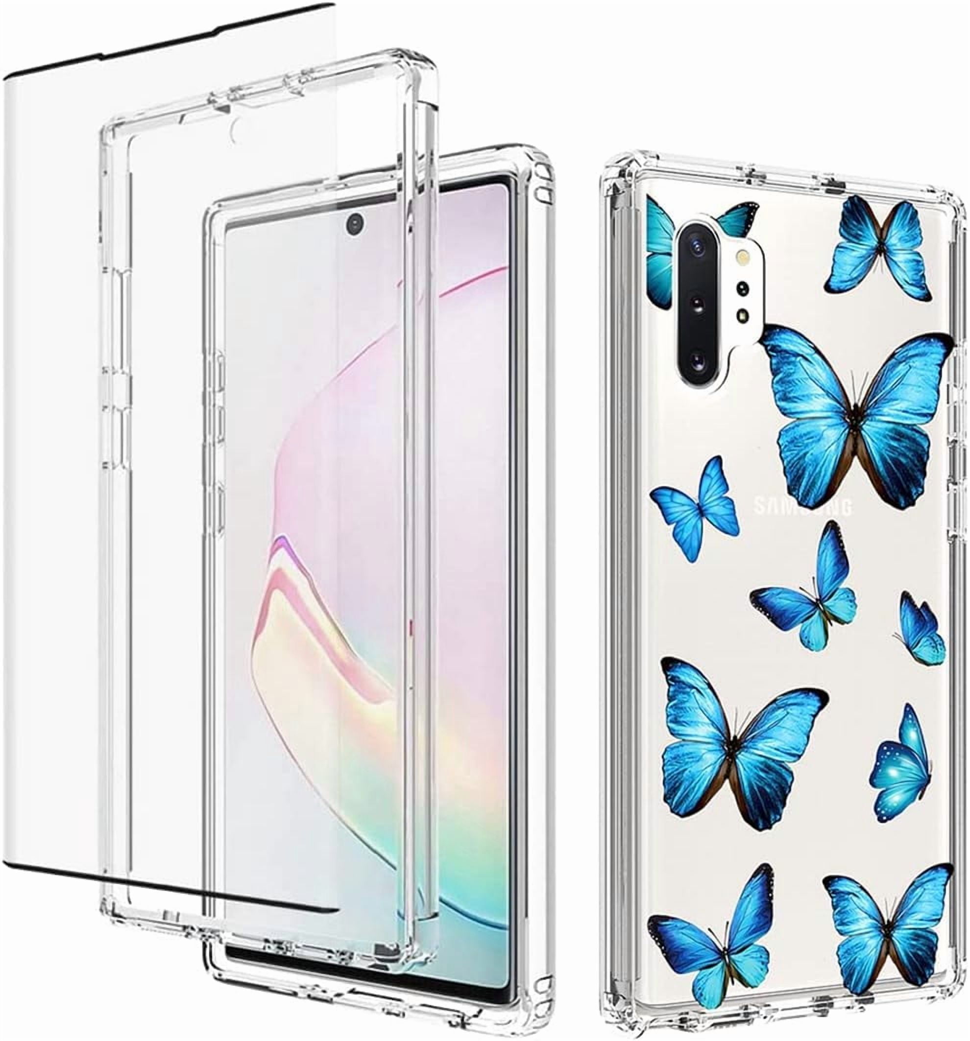 Case for Galaxy Note 10+ 5G/Note 10 Plus SM-N975U Case with Tempered ...