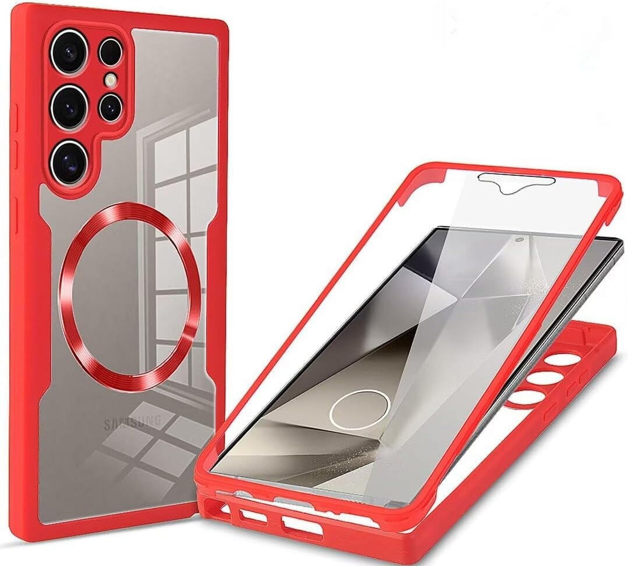 Case for Galaxy S22 Ultra,Full-Body Rugged Stylish Protective Clear ...