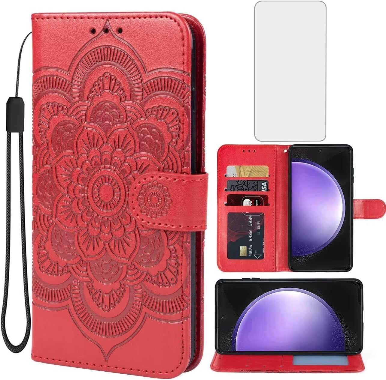 Case for Galaxy S23 FE Case, Samsung S23 FE SM-S711U Wallet Case with ...