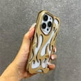Case for Galaxy S24,Luxury Electroplate Glossy Flame Shape Hollow Heat ...