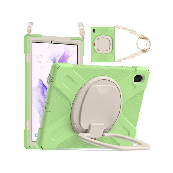 Case for Galaxy Tab S7 FE 12.4 inch, 3-Layer Structure Heavy Duty Case ...