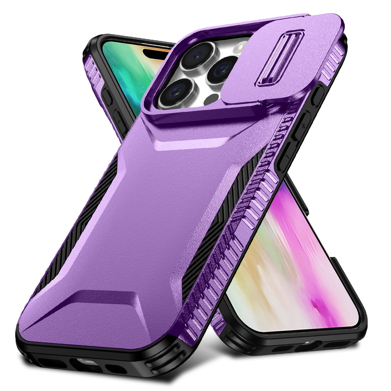 Case for Google PIXEL 8A Sliding camera cover, military grade shock ...