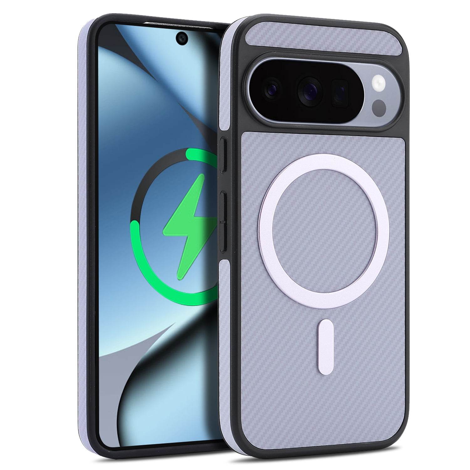 Case for Google Pixel 10 Pro XL, Luxury Carbon Fiber Texture PC+TPU ...