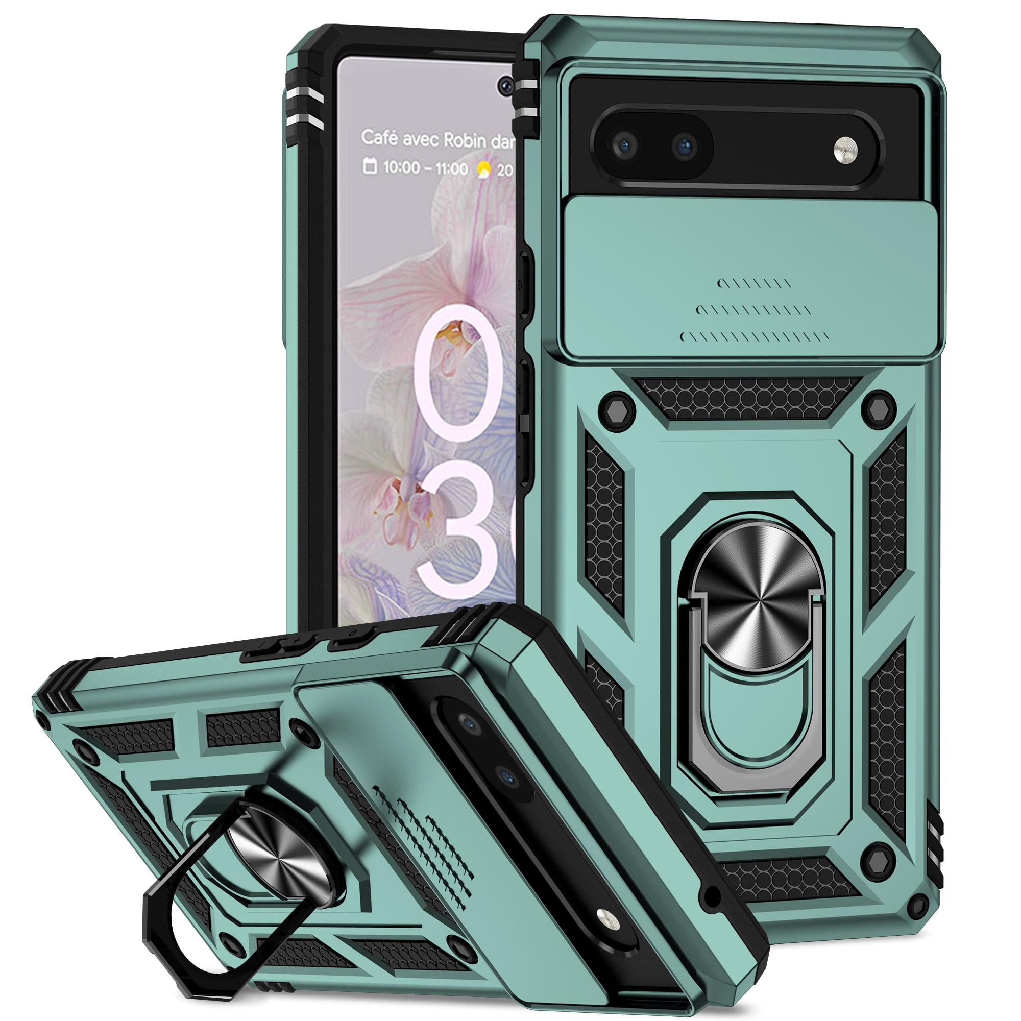 Case for Google Pixel 6A mobile phone case double-layer military heavy ...
