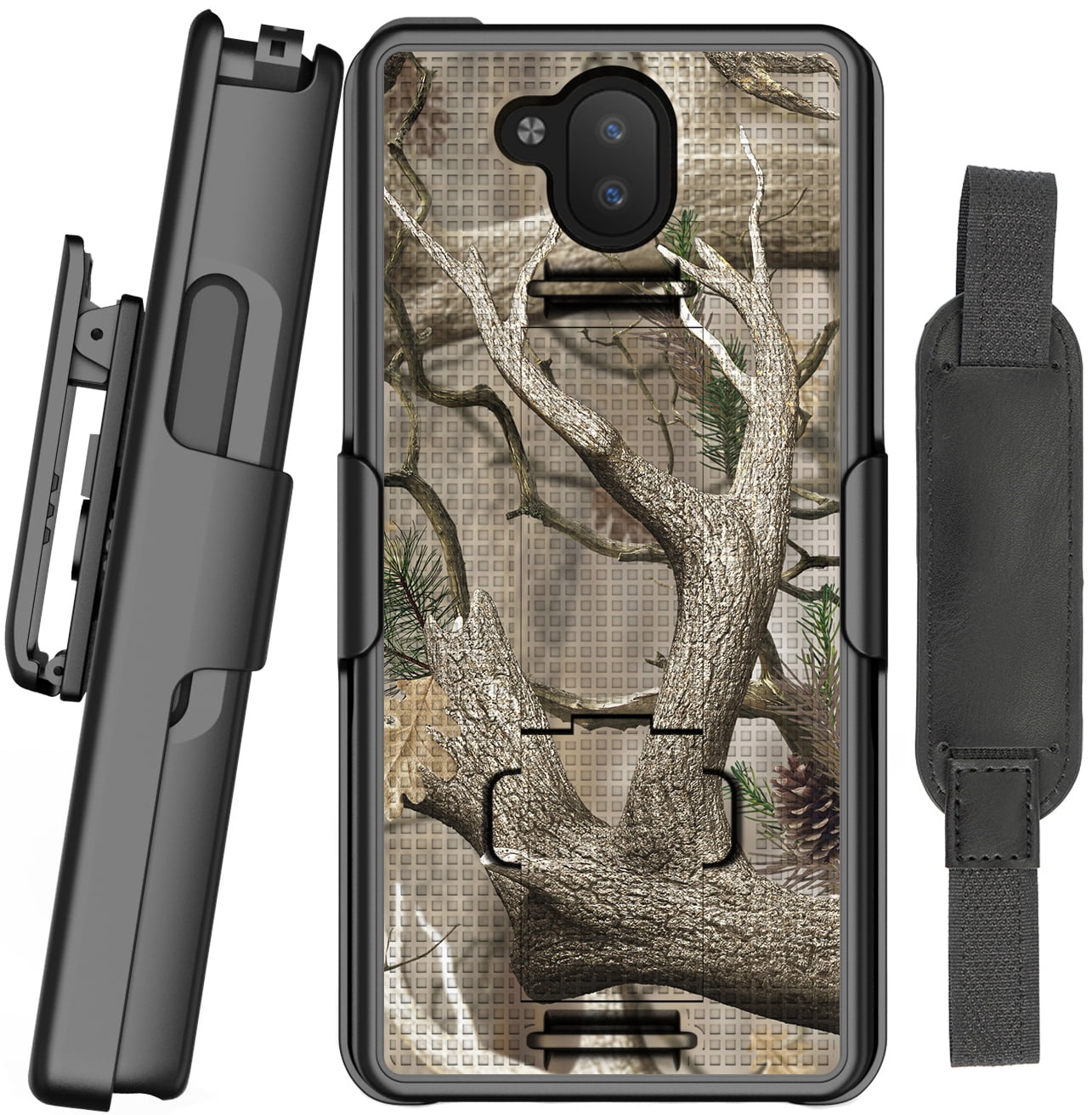 Case + Hand Strap + Belt Clip Combo for Sonim XP10 5G, Nakedcellphone ...