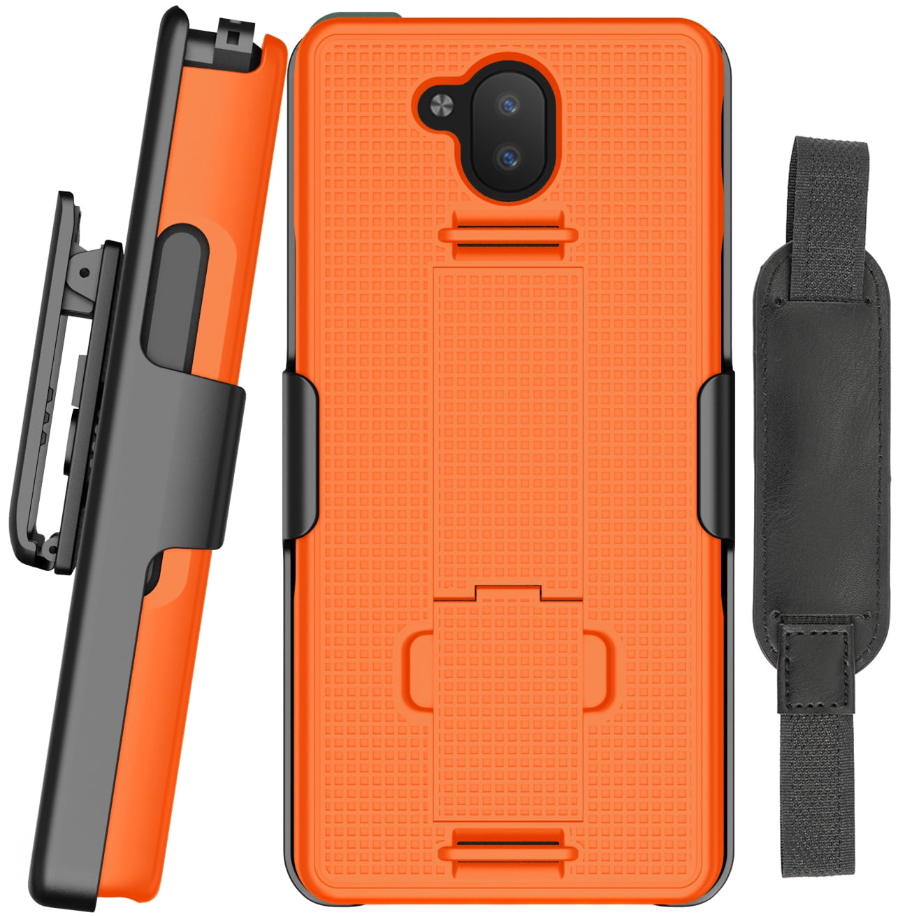 Case + Hand Strap + Belt Clip Combo for Sonim XP10 5G, Nakedcellphone ...
