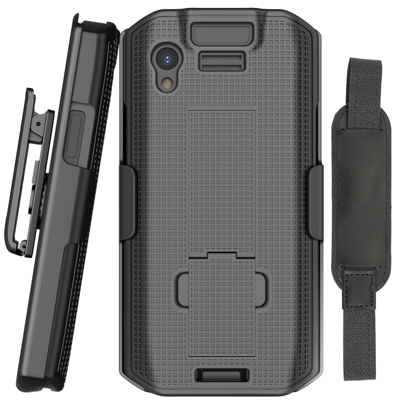 Case + Hand Strap + Belt Clip Combo for Zebra TC21 TC26 Mobile Computer ...