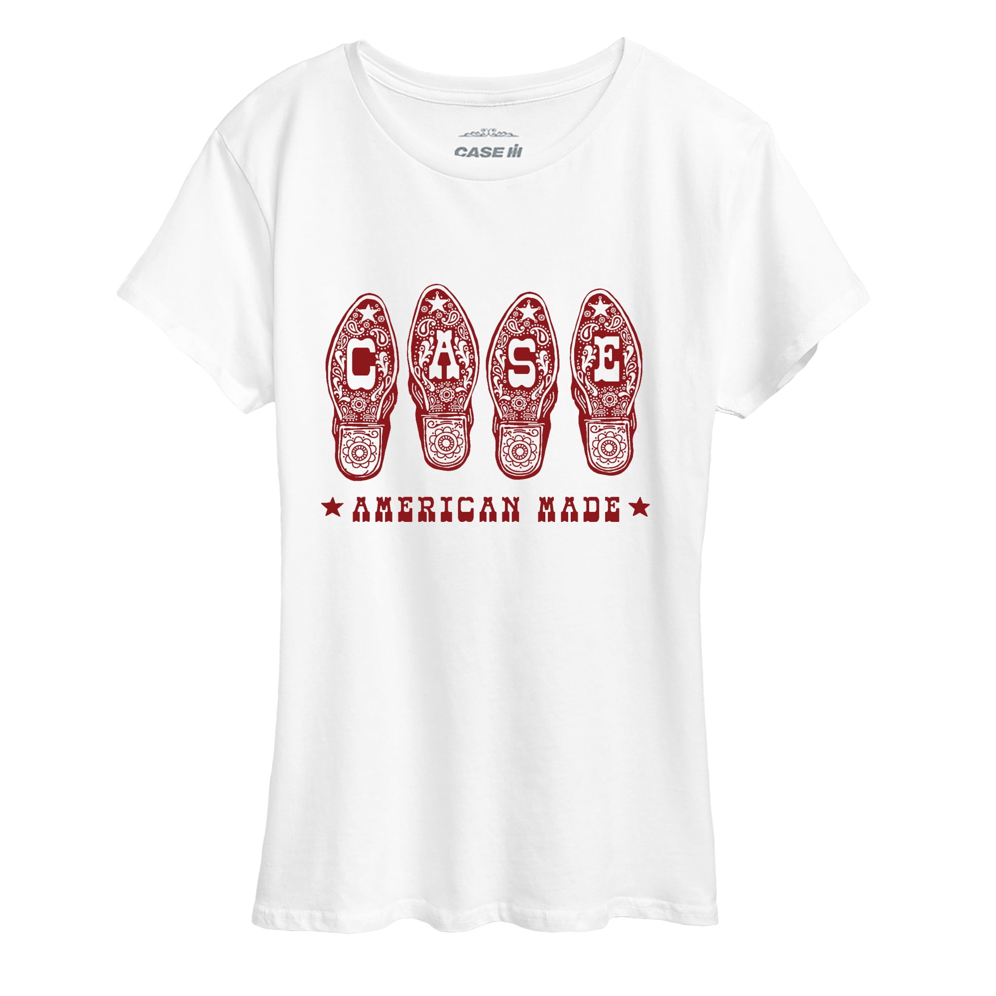 Case IH - American Made Case Boots - Women's Short Sleeve Graphic T ...