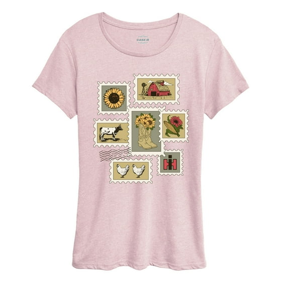 Case IH - CNH Farm Stamps - Women's Short Sleeve Graphic T-Shirt ...
