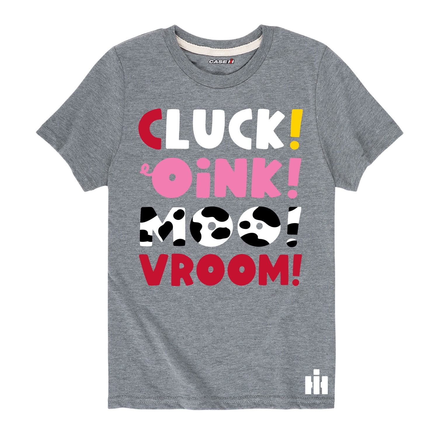 Case IH Cluck Oink Moo Vroom - Toddler Short Sleeve Graphic T-Shirt ...