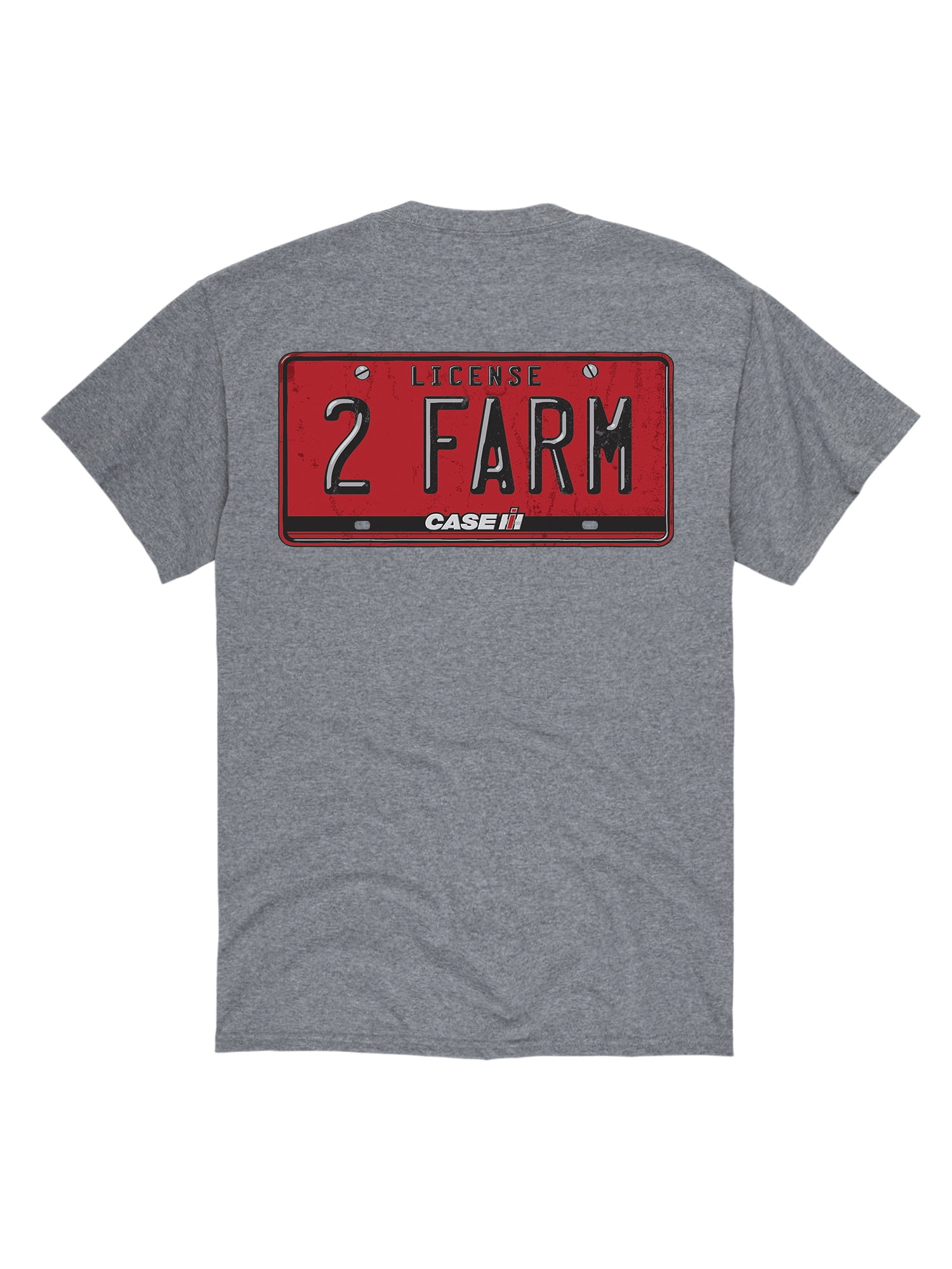 Case IH - License Plate - Men's Short Sleeve Graphic T-Shirt - Walmart.com