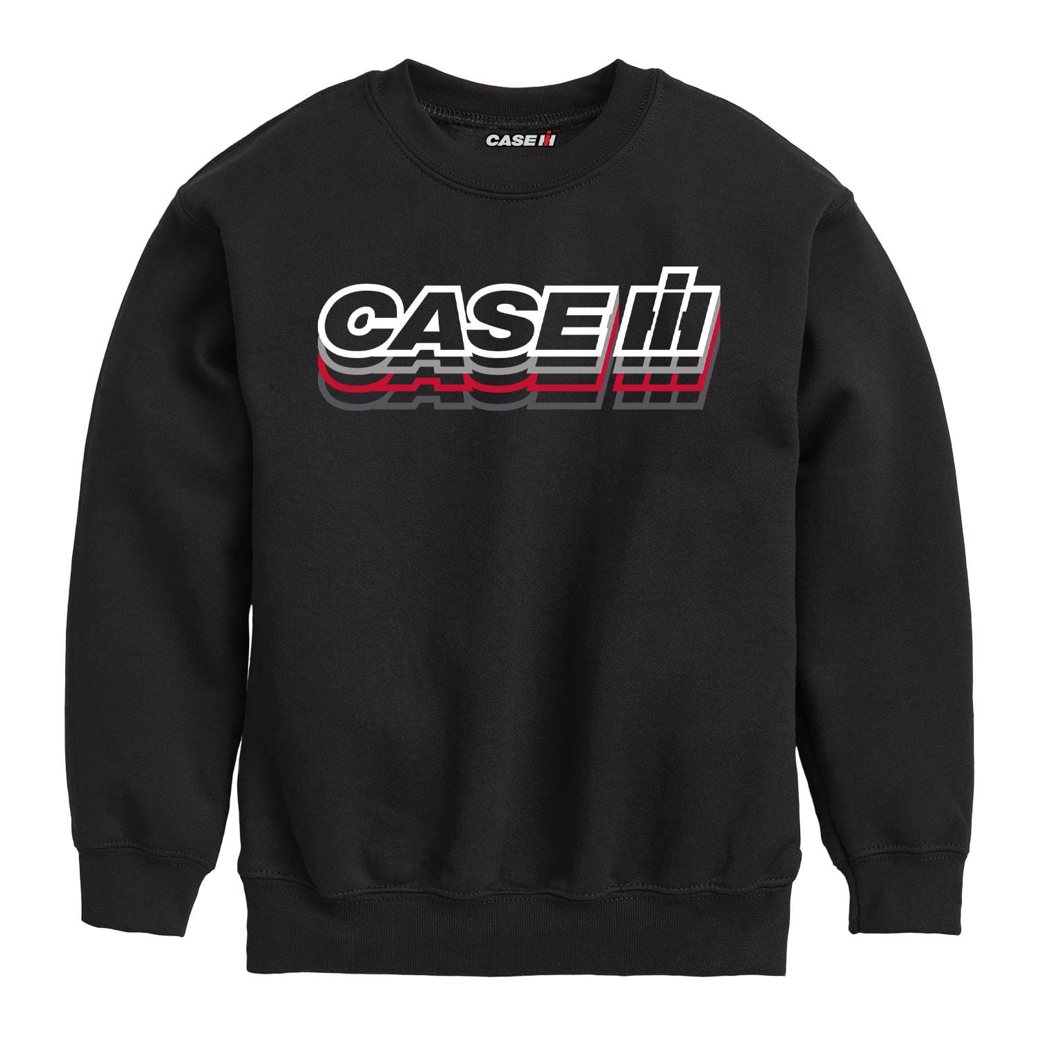 Case IH Logo Repeated - Youth Crewneck Fleece Sweatshirt - Walmart.com