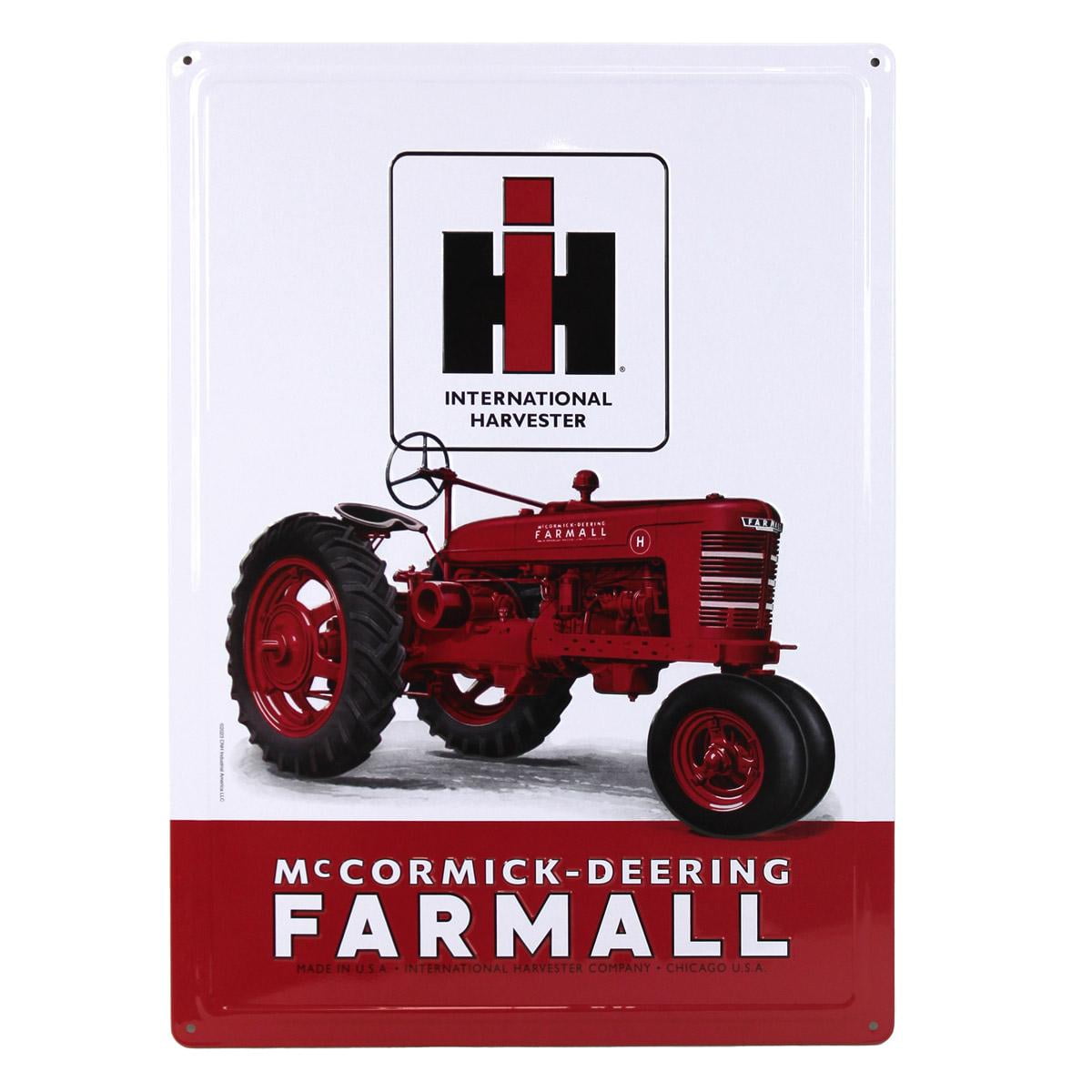 Case IH McCormic-Deering Farmall H Tractor Tin Sign, 12in x 17in 42053 ...
