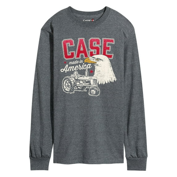 Case IH - Retro Case Old Abe And Tractor - Men's Long Sleeve Graphic T ...
