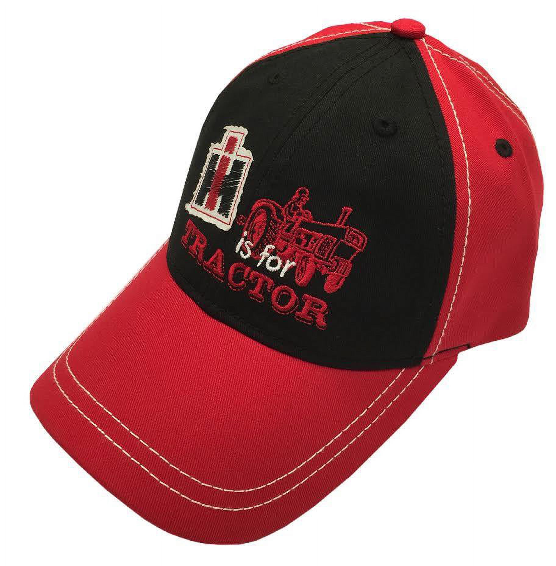 Case IH T is for Tractor IH Toddler Red & Black Twill Cap/Hat, A1610 ...
