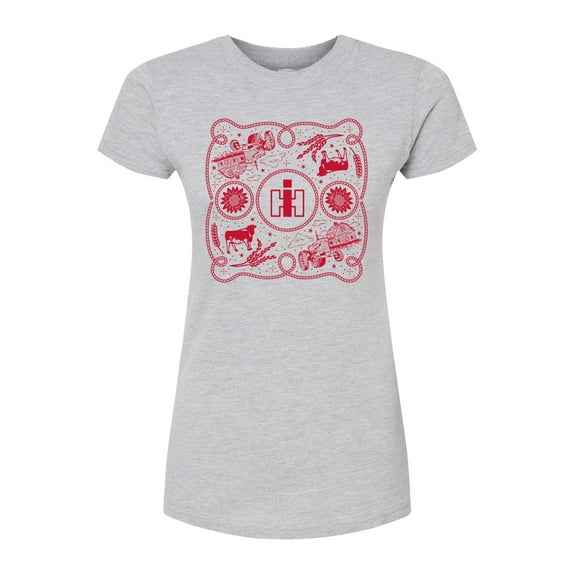 Case IH - Western IH Bandana - Juniors Fitted Graphic T-Shirt - Walmart.com