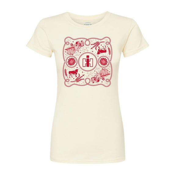 Case IH - Western IH Bandana - Juniors Fitted Graphic T-Shirt - Walmart.com