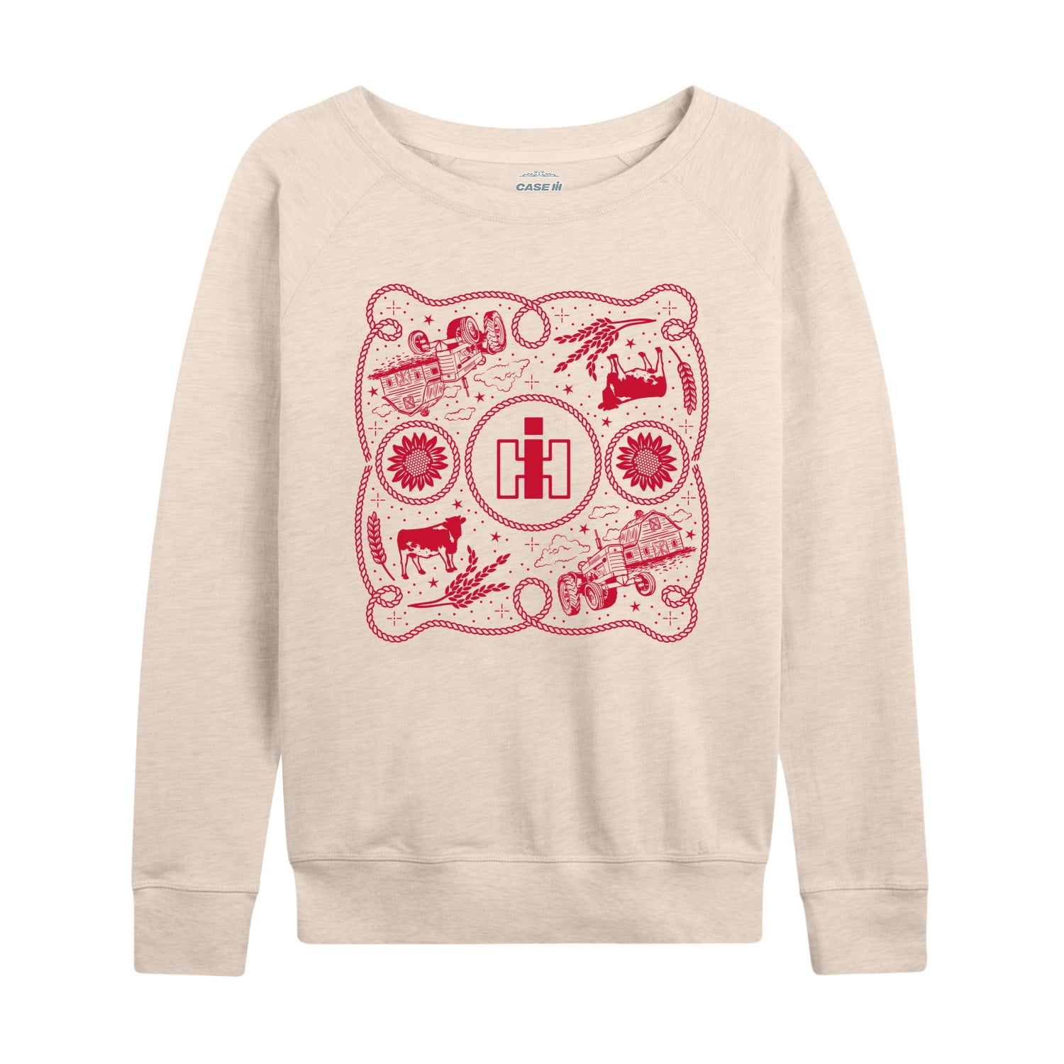 Case IH - Western IH Bandana - Women's French Terry Long Sleeve ...