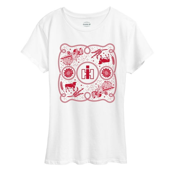 Case IH - Western IH Bandana - Women's Short Sleeve Graphic T-Shirt ...
