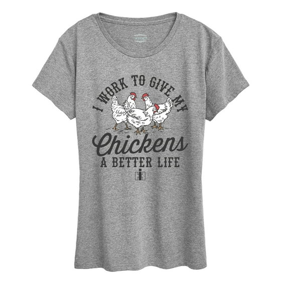 Case IH - Work For My Chickens - Women's Short Sleeve Graphic T-Shirt ...