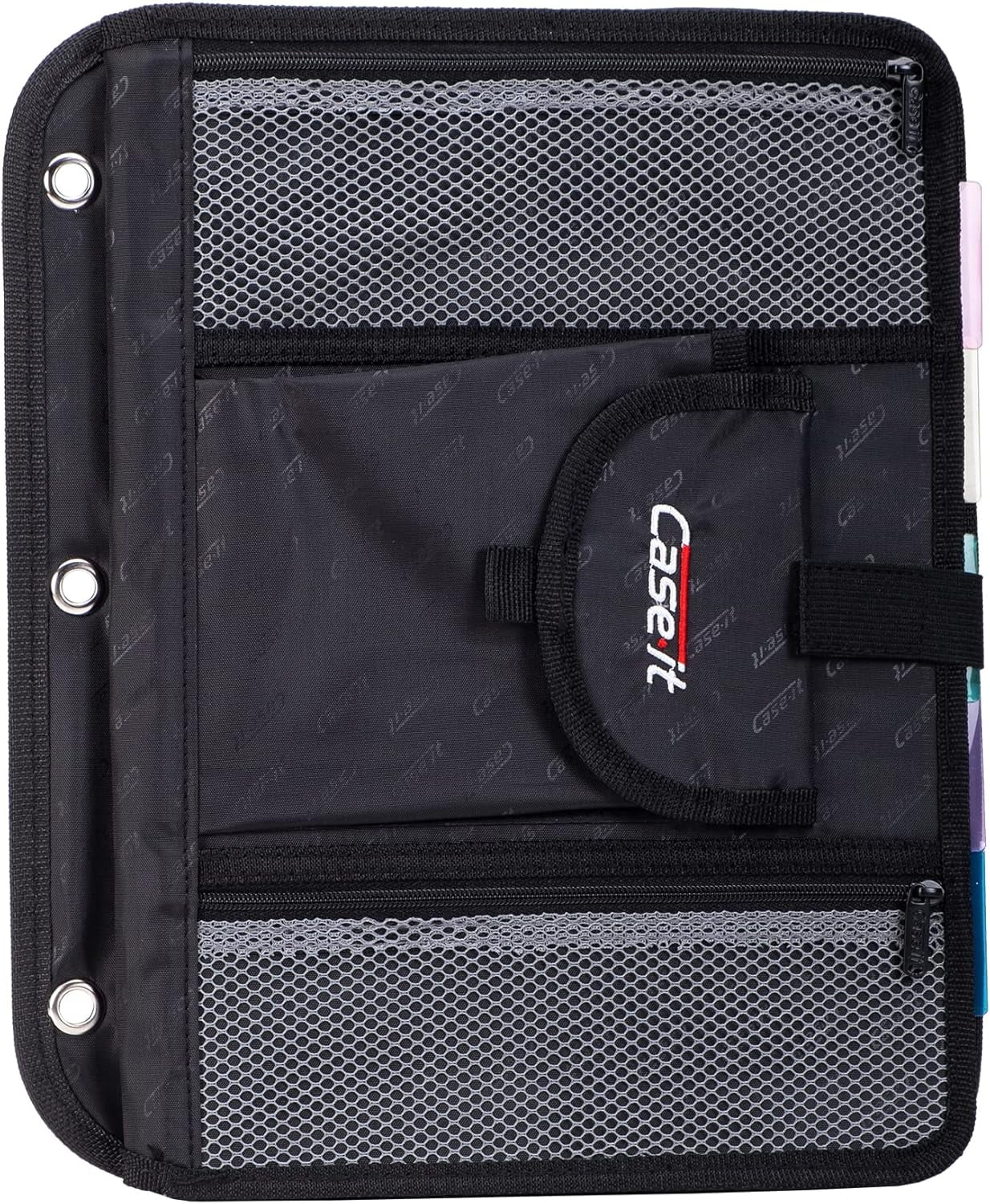 Case-It 5-Tab Binder Accessory, 5-colored tabbed, 6 pocket expanding ...