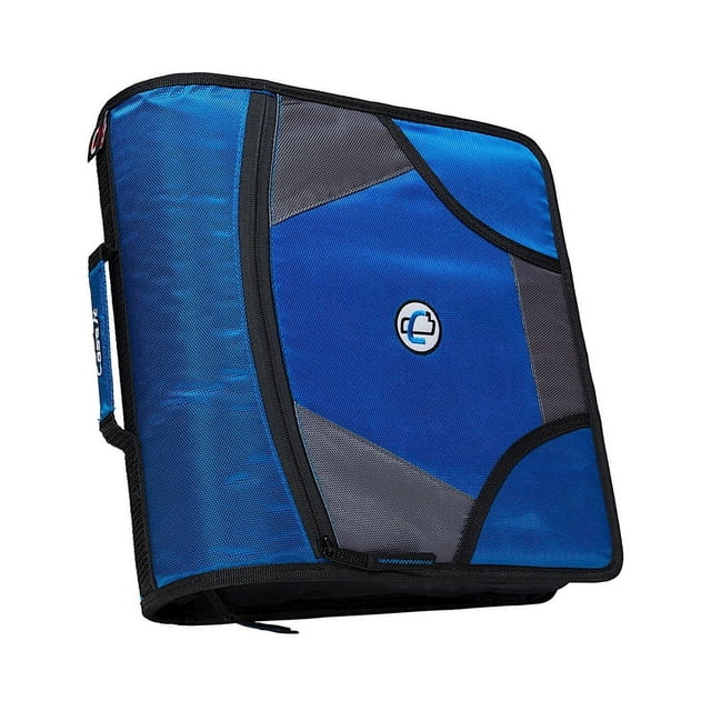 Case•It King Sized Zip Tab 4-Inch D-Ring Zipper Binder, Assembled ...