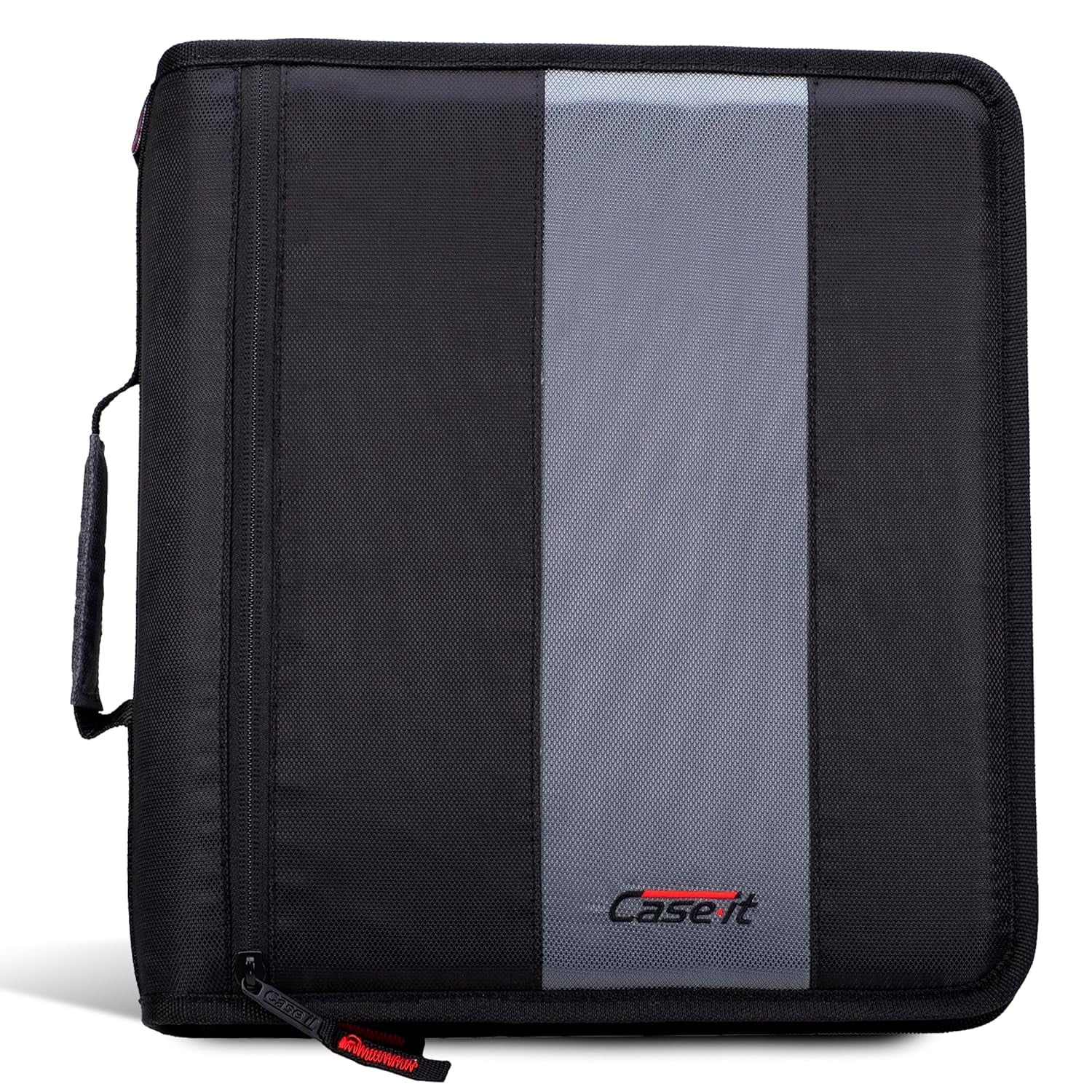 Case-it Zipper Binder with 2 Inch O-Rings, Multiple Pockets, 800 Sheet ...