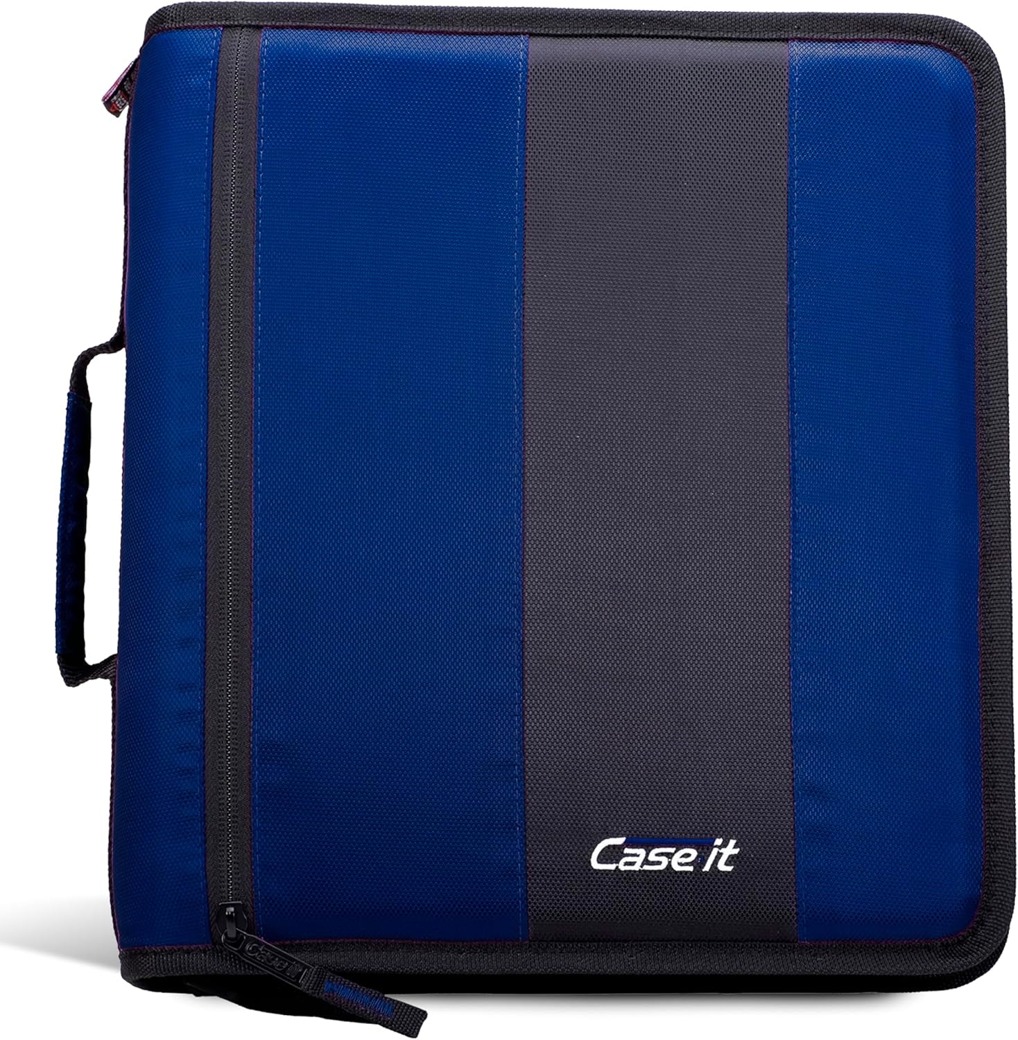 Case-It 3 Ring Zip Binder D-251 - 2 Inch O-Rings - 800 Sheet - Midnight ...