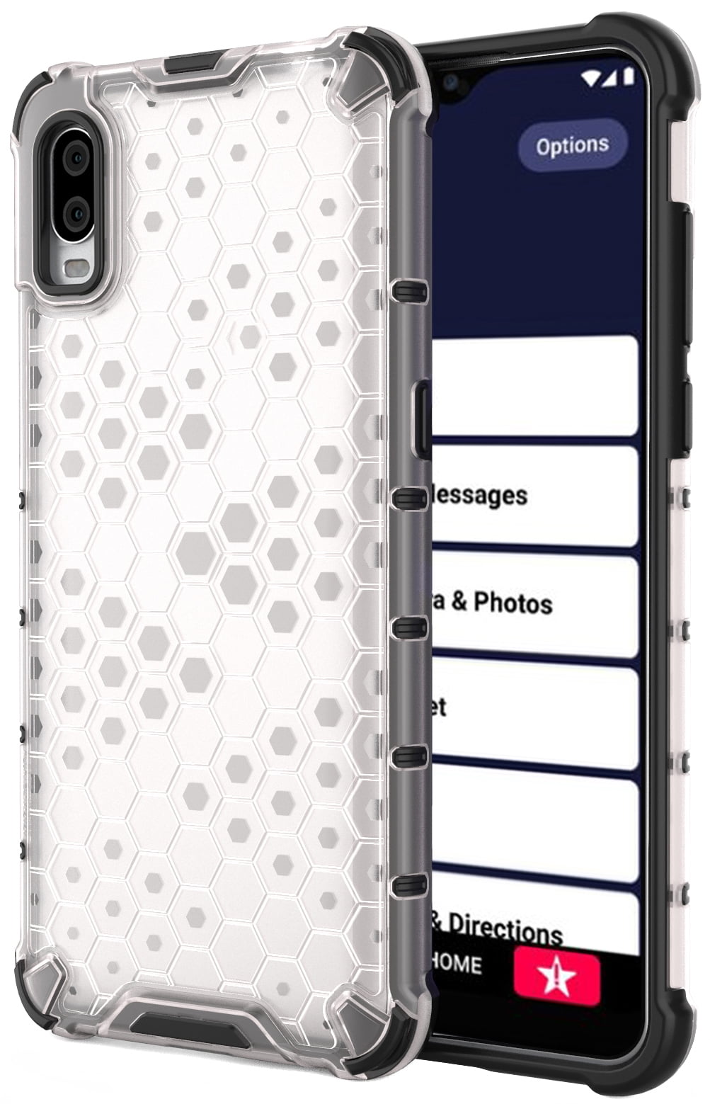 Case for Jitterbug Smart3 Phone, Nakedcellphone [Honeycomb Hybrid ...