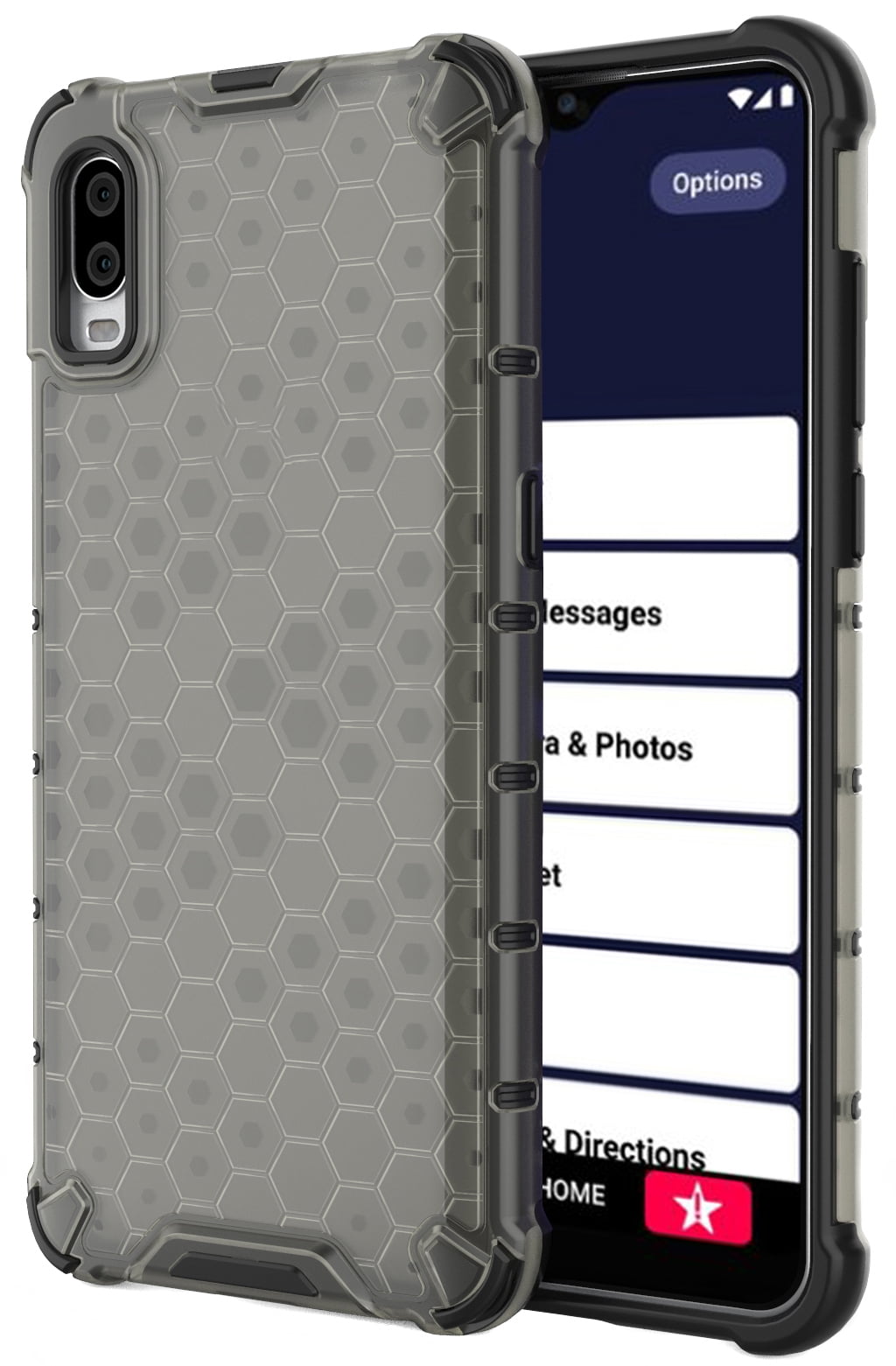 Case for Jitterbug Smart3 Phone, Nakedcellphone [Honeycomb Hybrid ...