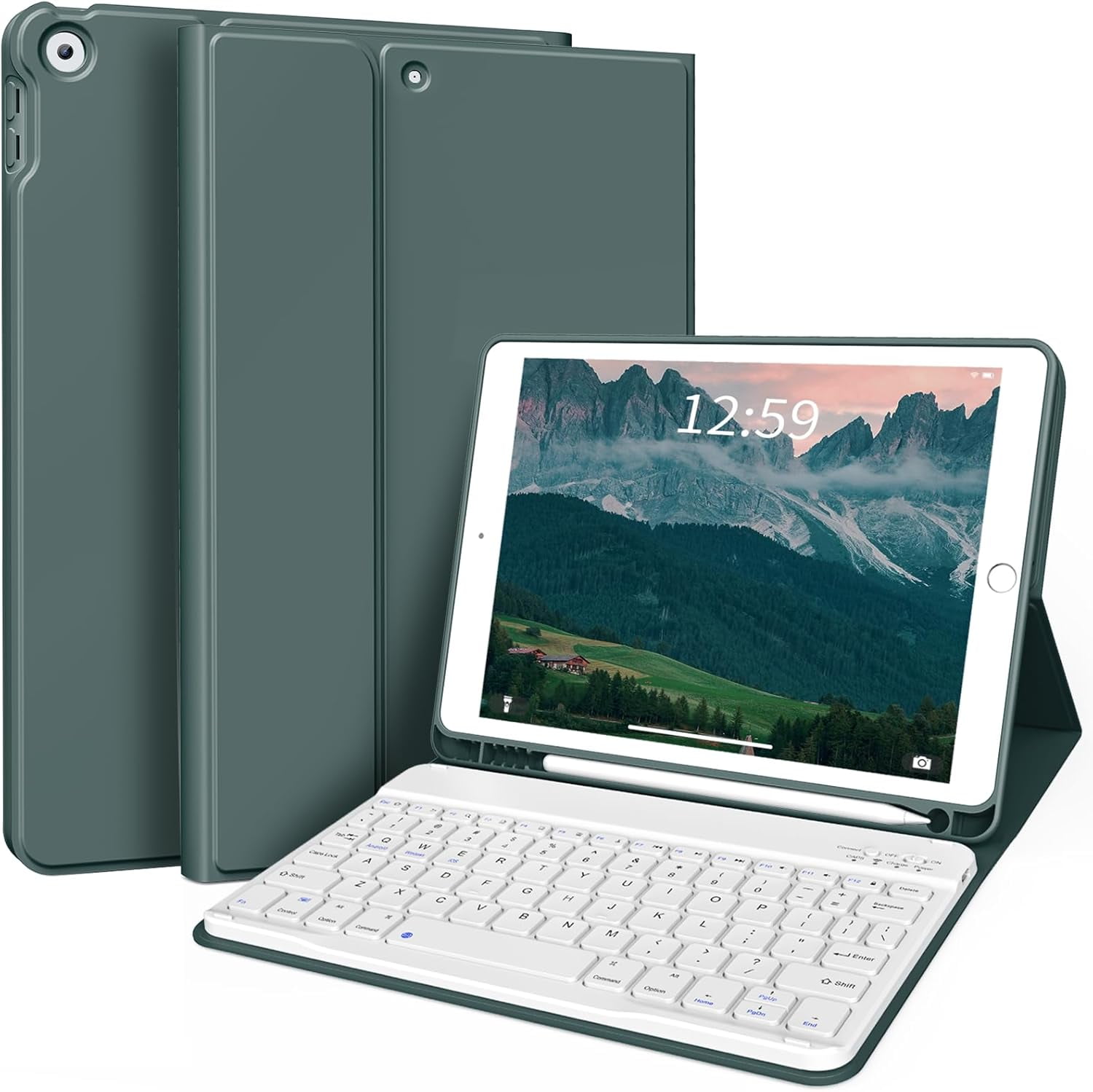 Case with Keyboard for iPad 9th/8th/7th Generation 10.2 inch 2021/2020 ...