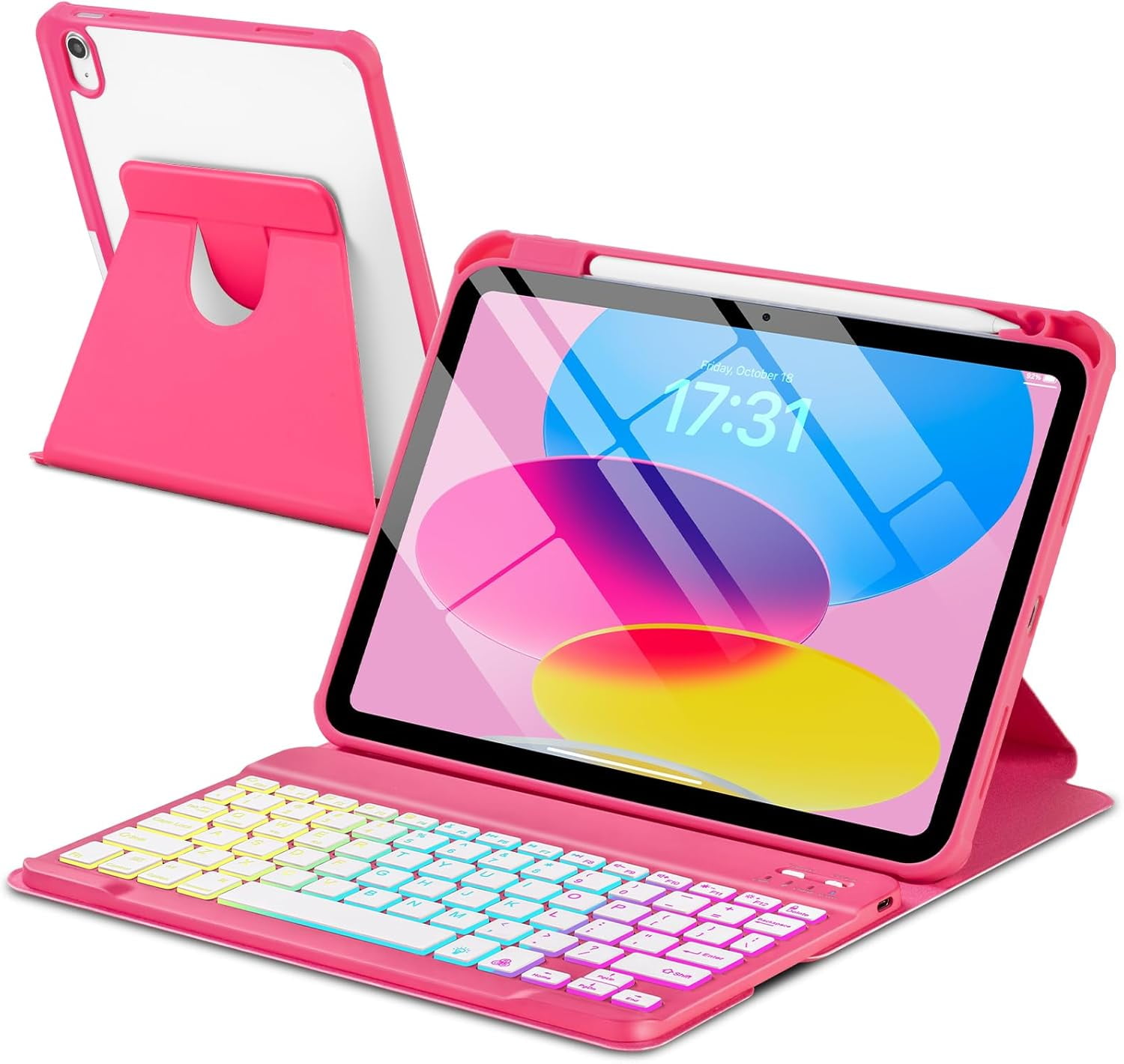 Case with Keyboard for iPad A16 11th 10th Generation 11/10.9 inch ...
