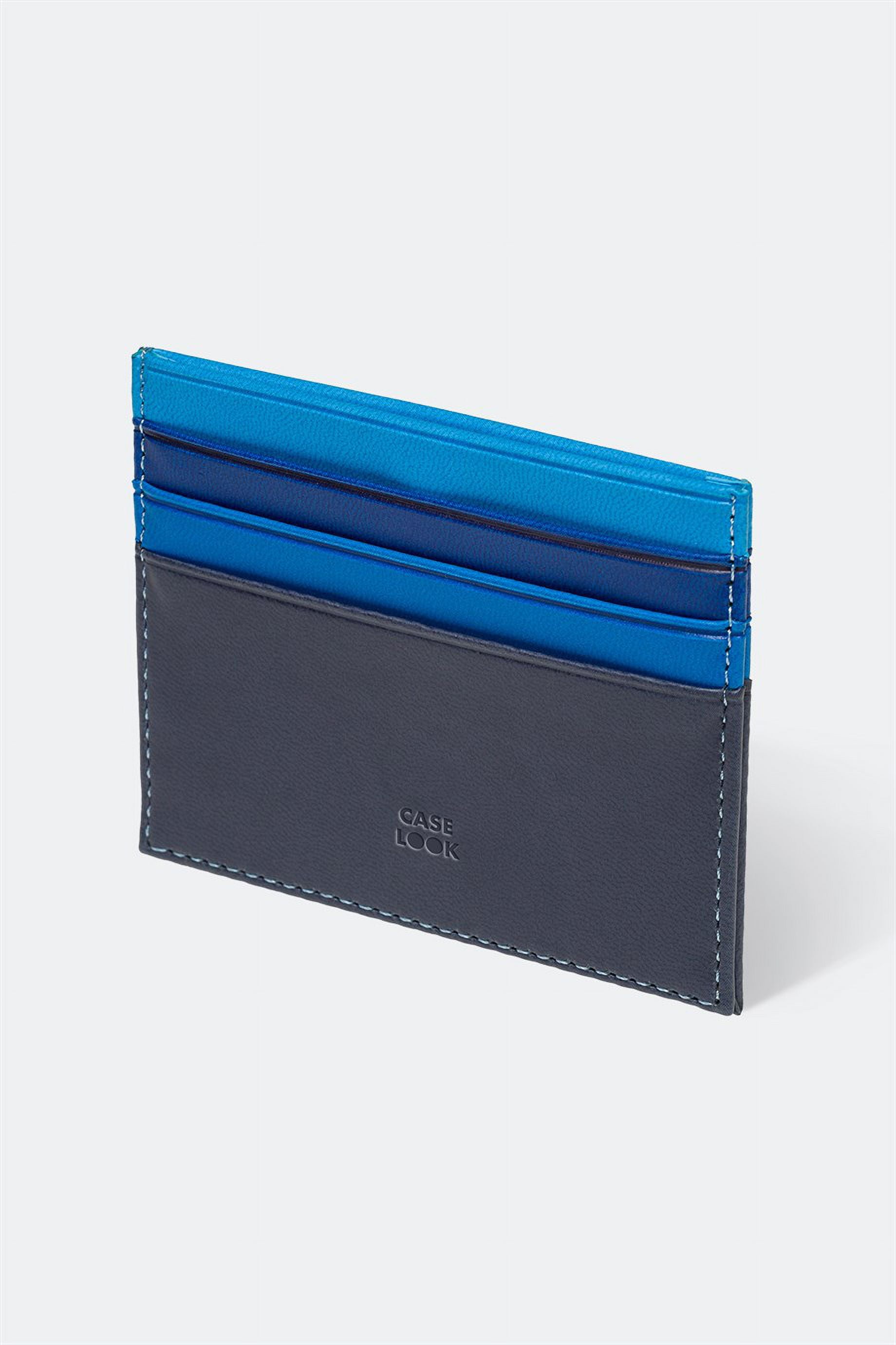 Case Look Men's Dark Blue Colored Card Holder Frank 02 - Walmart.com