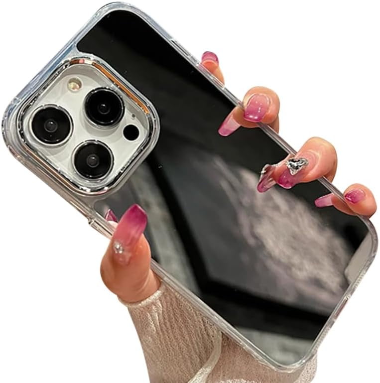 Case Luxury Plating Make Up Mirror for iPhone,Hard Acrylic Full Body ...