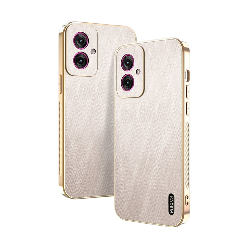Case for MOTO G45 Luxury Electroplated Frame Bumper Case Silk Skin Full ...