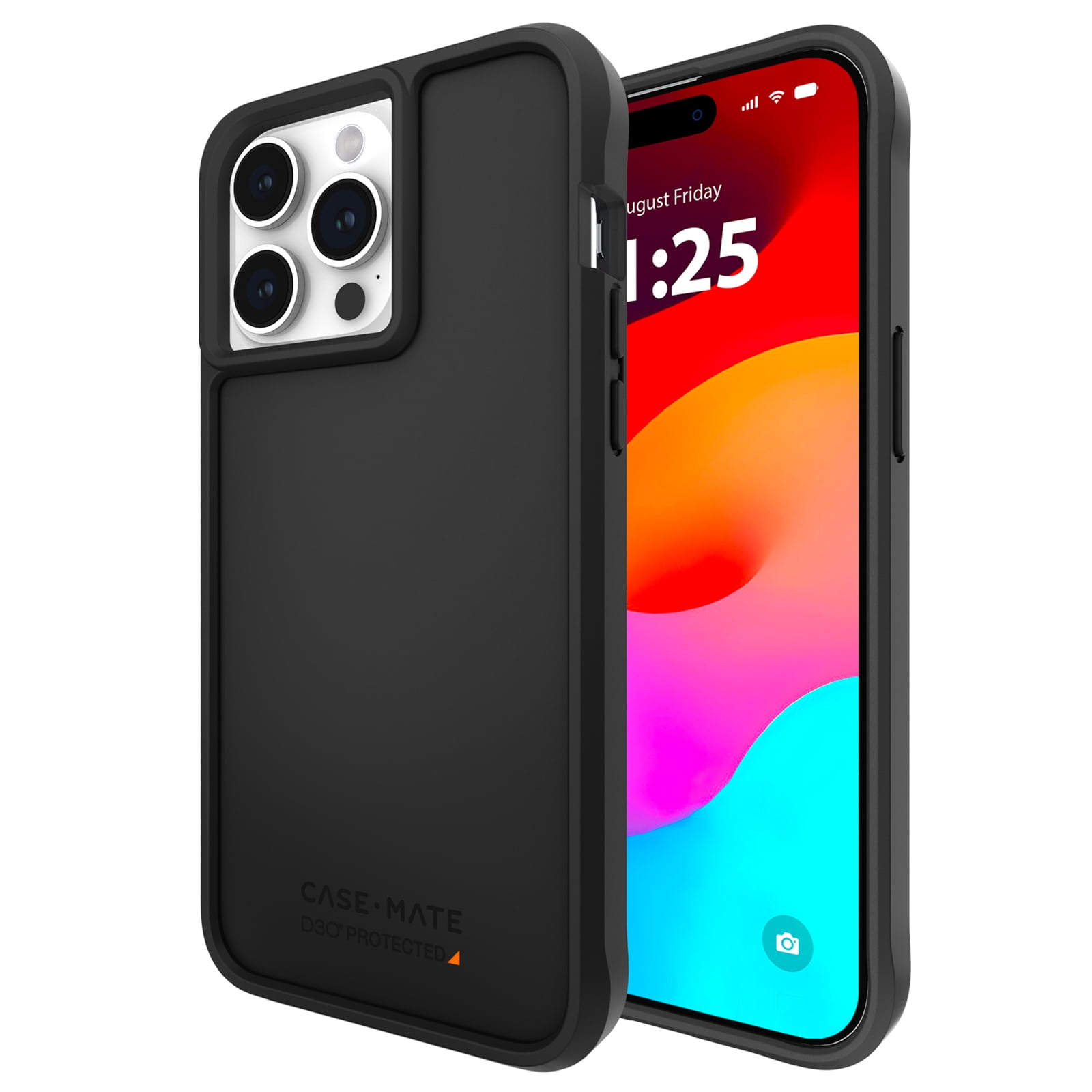 Case-Mate iPhone 15 Pro Max D3O Tough Black Case - MagSafe Compatible ...