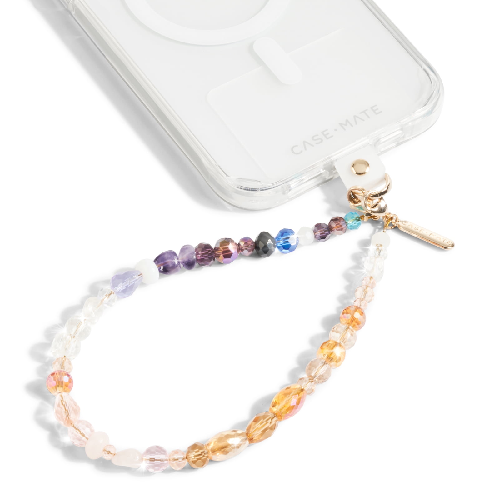 Case-Mate Cell Phone Charm Strap with Beaded Wristlet Boho Crystal ...