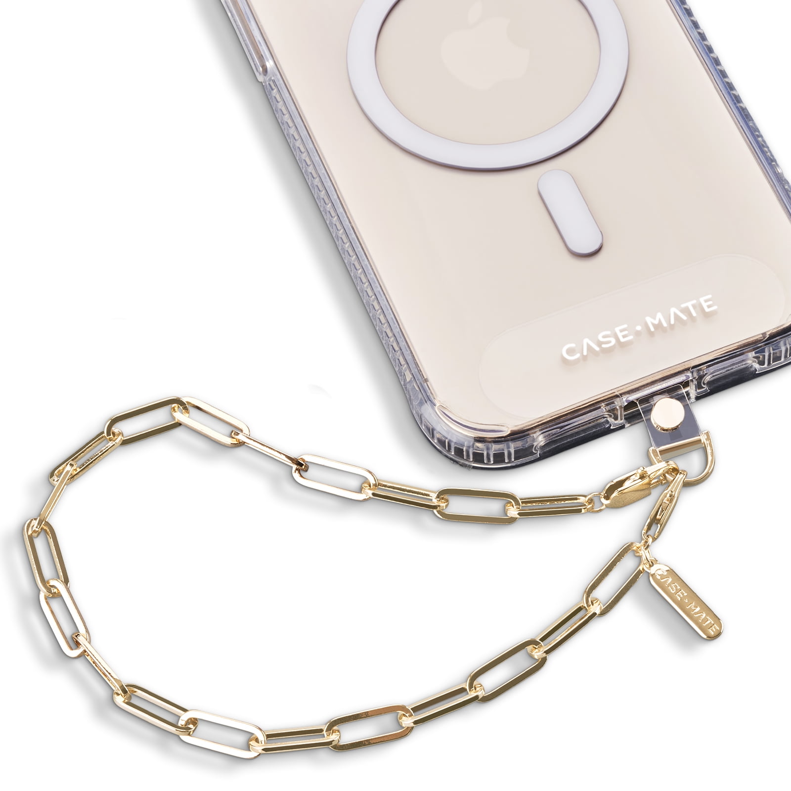 Case-Mate Gold Chain Link Wristlet Phone Strap - Supports MagSafe and ...